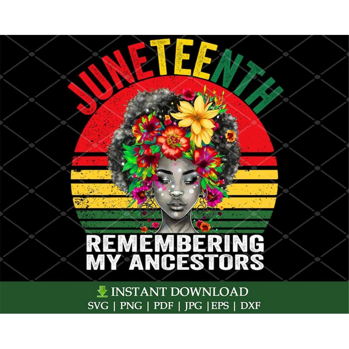 Juneteenth SVG PNG DXF Jpg, Remembering My Ancestors Junetee | Inspire ...