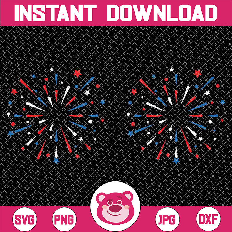 4th of July Fireworks Svg, Fireworks Svg, USA Firework Ameri | Inspire ...
