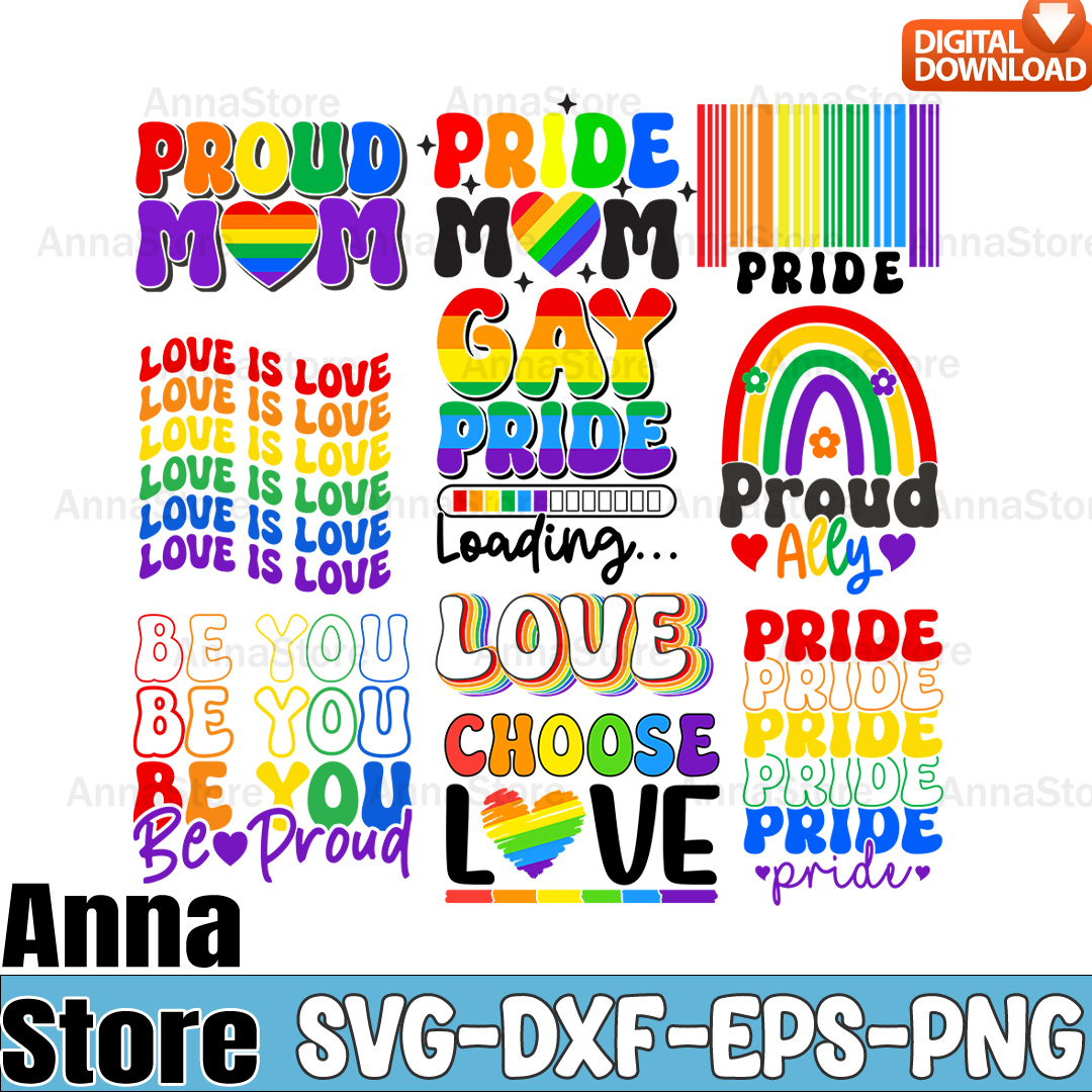 Pride Svg,Gay Pride Loading Svg, LGBT SVG Bundle,Lesbian Svg | Inspire ...