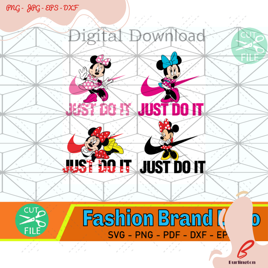 Minnie Just Do It Svg, Logo Svg, Minnie Mouse Svg, Nike Svg, | Inspire ...