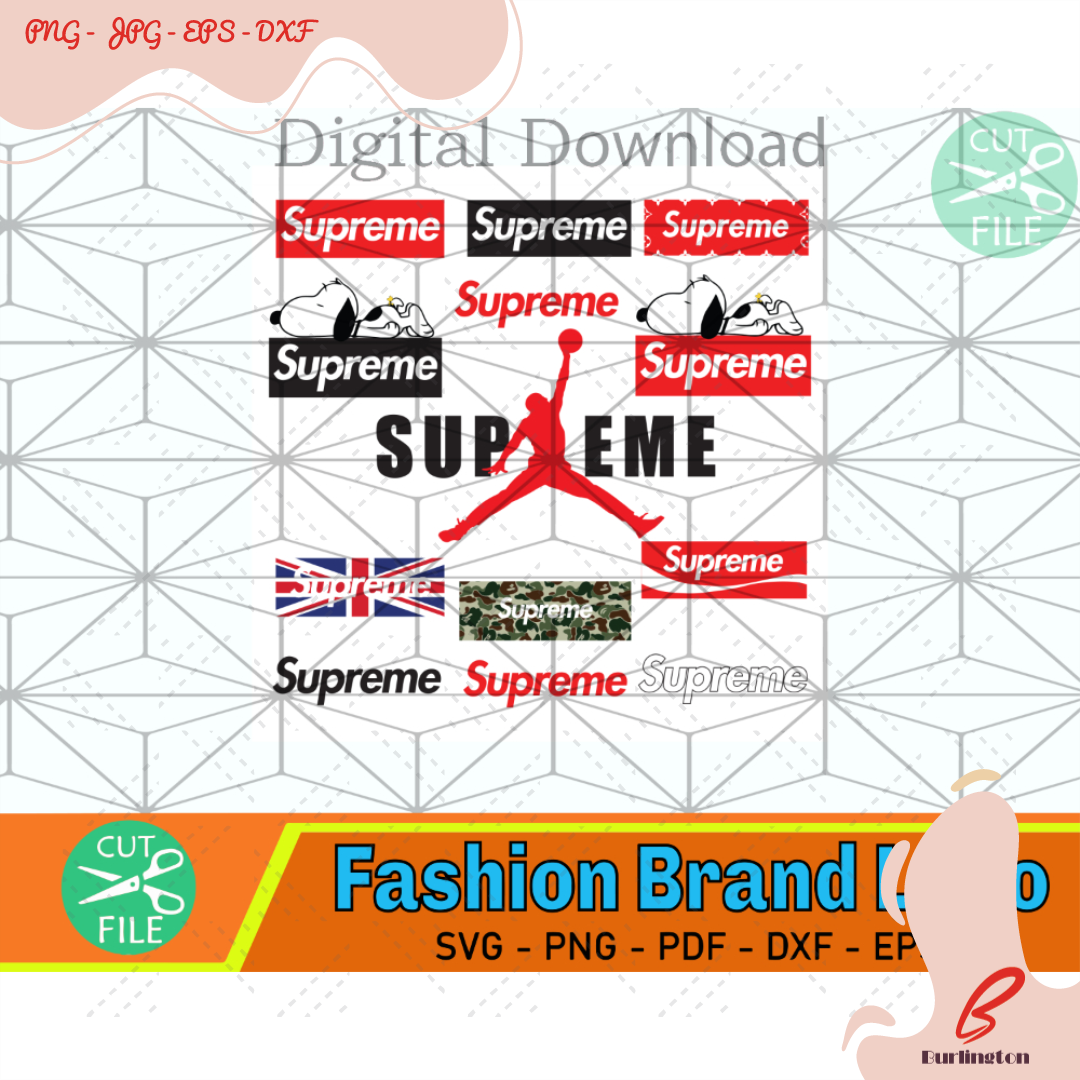 Supreme Bundle Svg, Logo Svg, Supreme Svg, Snoopy Svg, Supre - Inspire ...