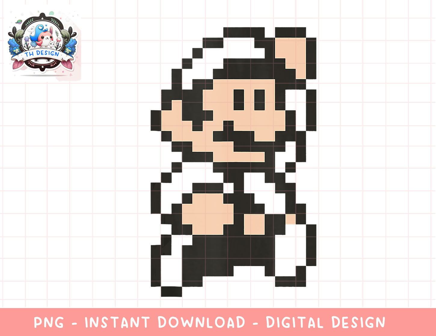 Super Mario Little Mario 8-Bit Portrait Tank Top copy.jpg | Inspire Uplift