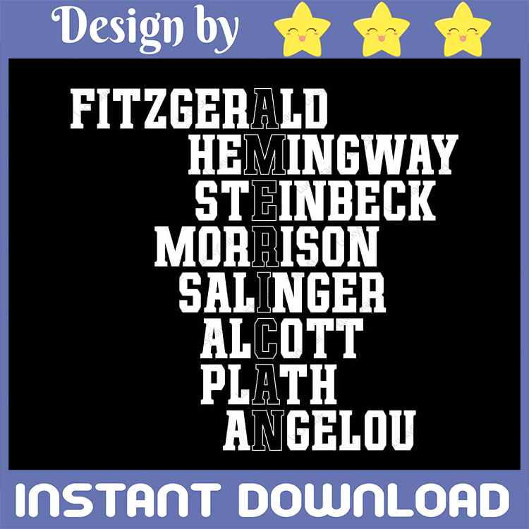 Famous American Writers Svg Patriotic Svg, Independence Day | Inspire ...