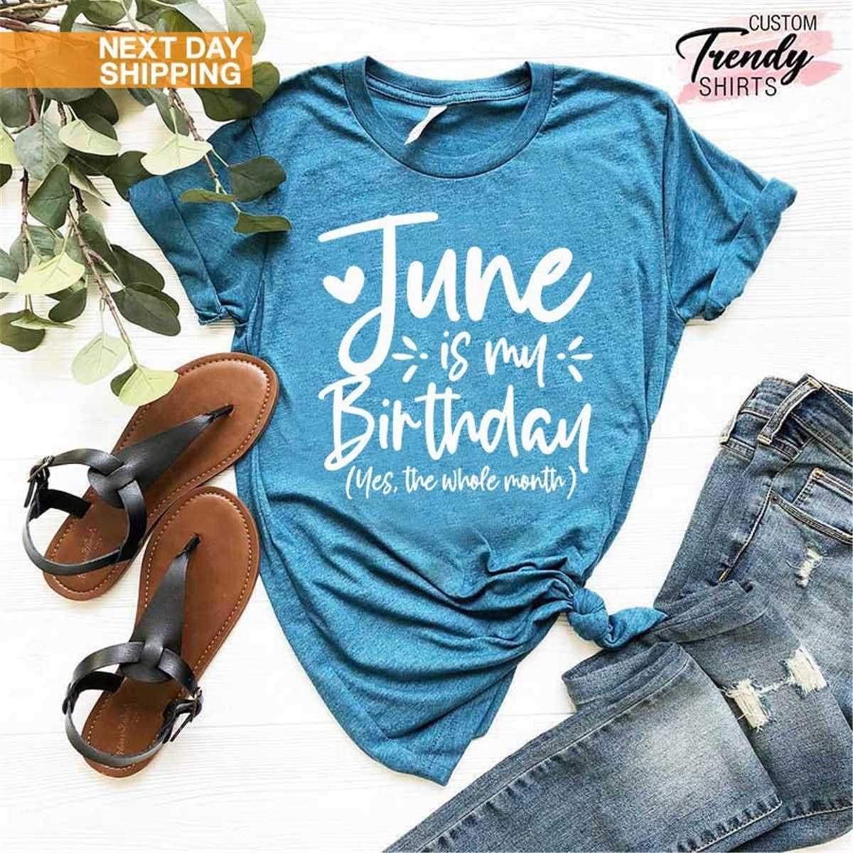 June Girl Shirt, June Birthday, June Birthday T-Shirt, June | Inspire ...