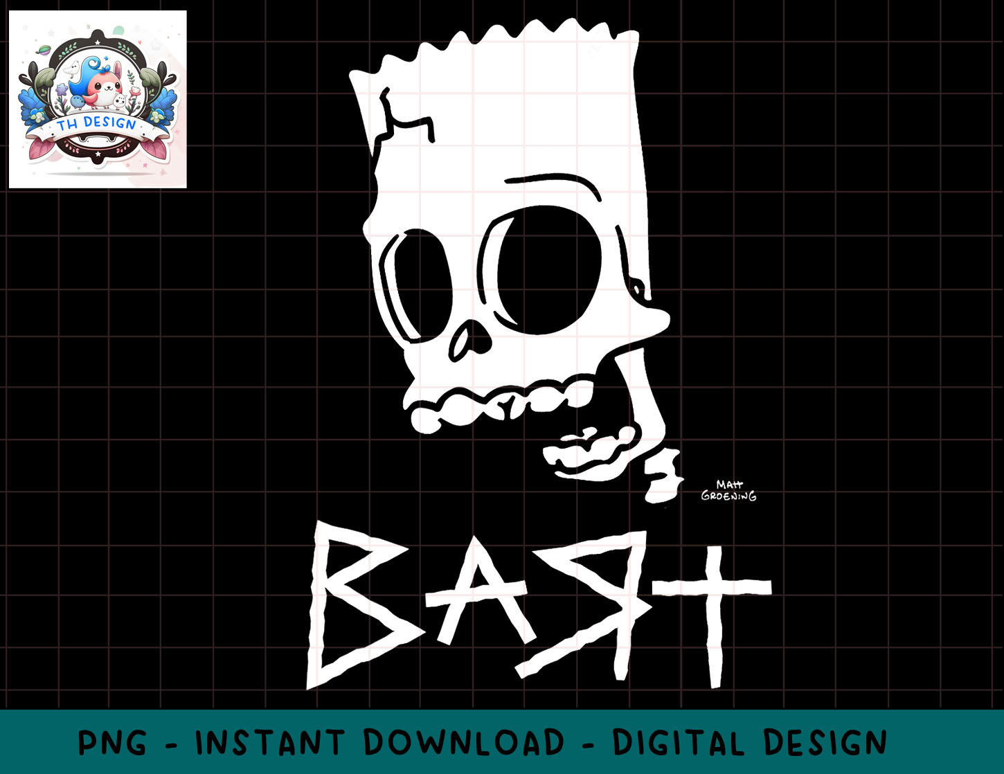 The Simpsons Bart Skeleton V2 png, sublimation.jpg | Inspire Uplift