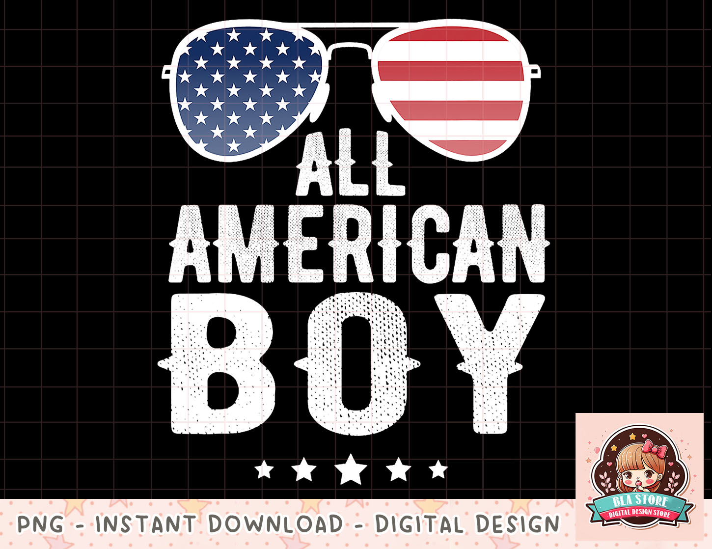 All American Boy 4th of July US Patriotic Pride png, instant | Inspire ...