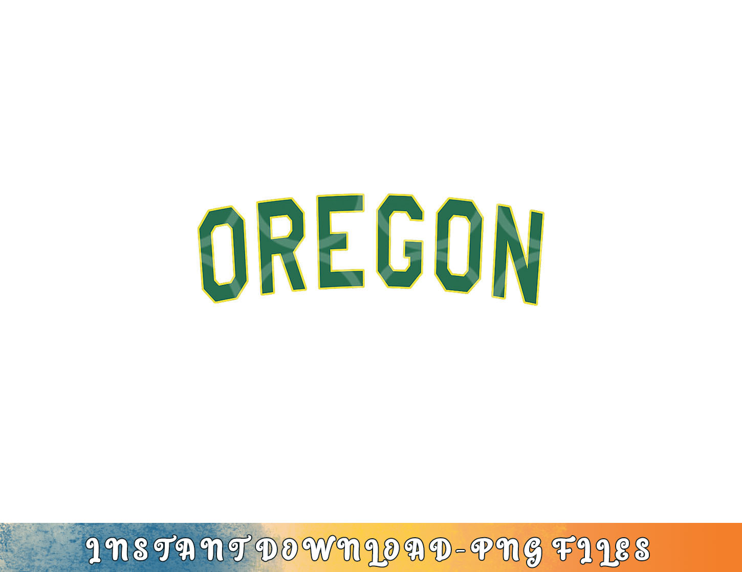 Oregon Classic Text png, digital download copy - Inspire Uplift