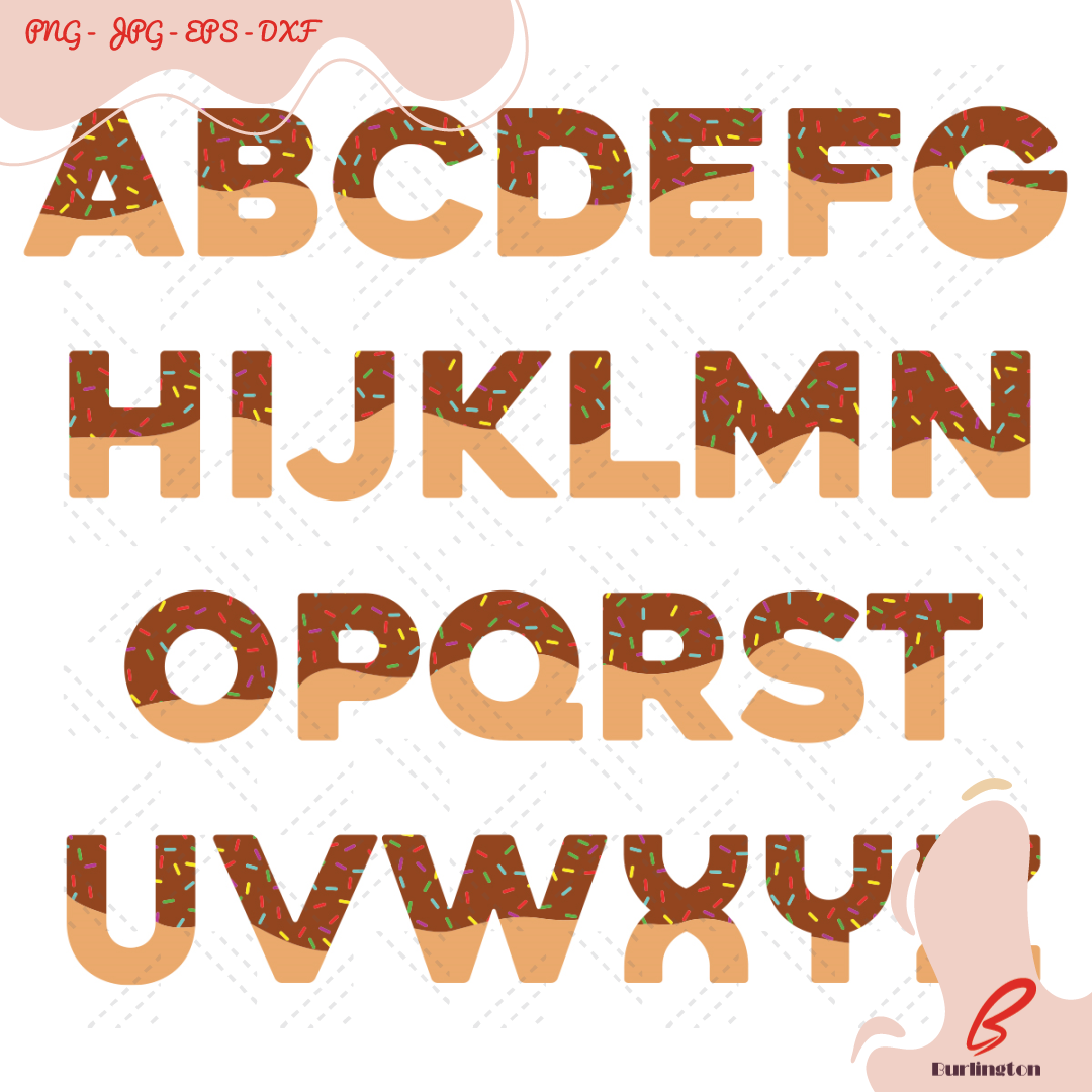 Alphabet Donut Brown Svg, Trending Svg, Donuts Svg, | Inspire Uplift