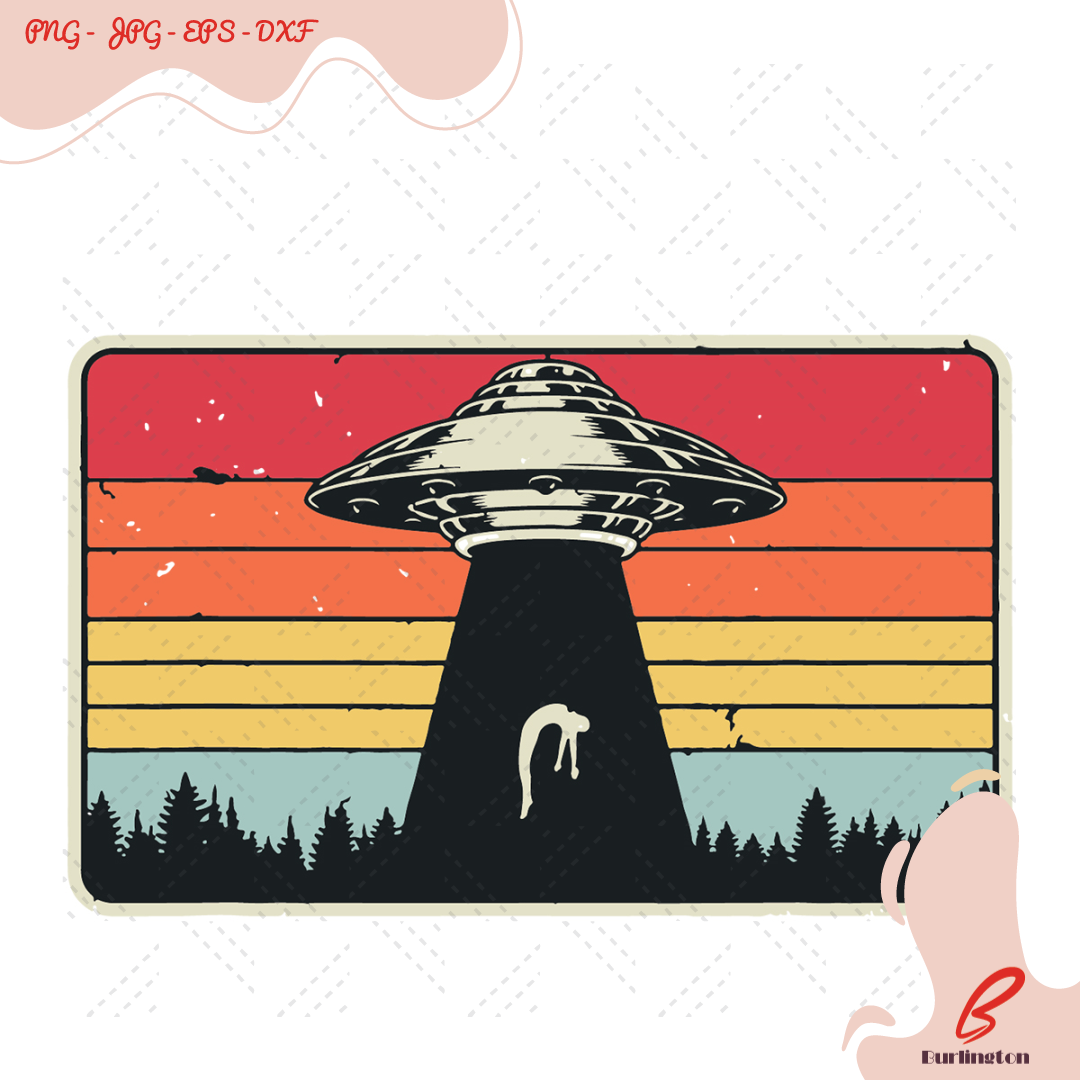 UFO Alien Abduction Svg, Trending Svg, UFO Svg, Al | Inspire Uplift