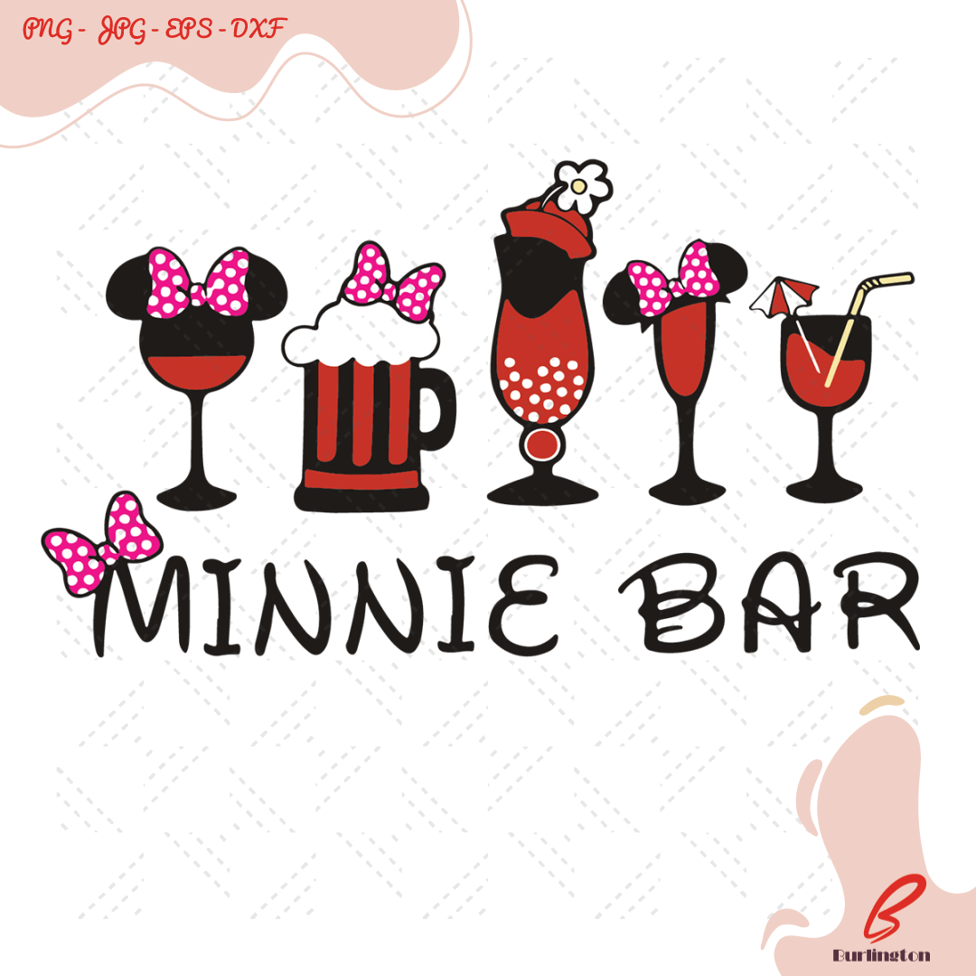 Minnie Bar Svg, Trending Svg, Minne Svg, Disney Sv | Inspire Uplift