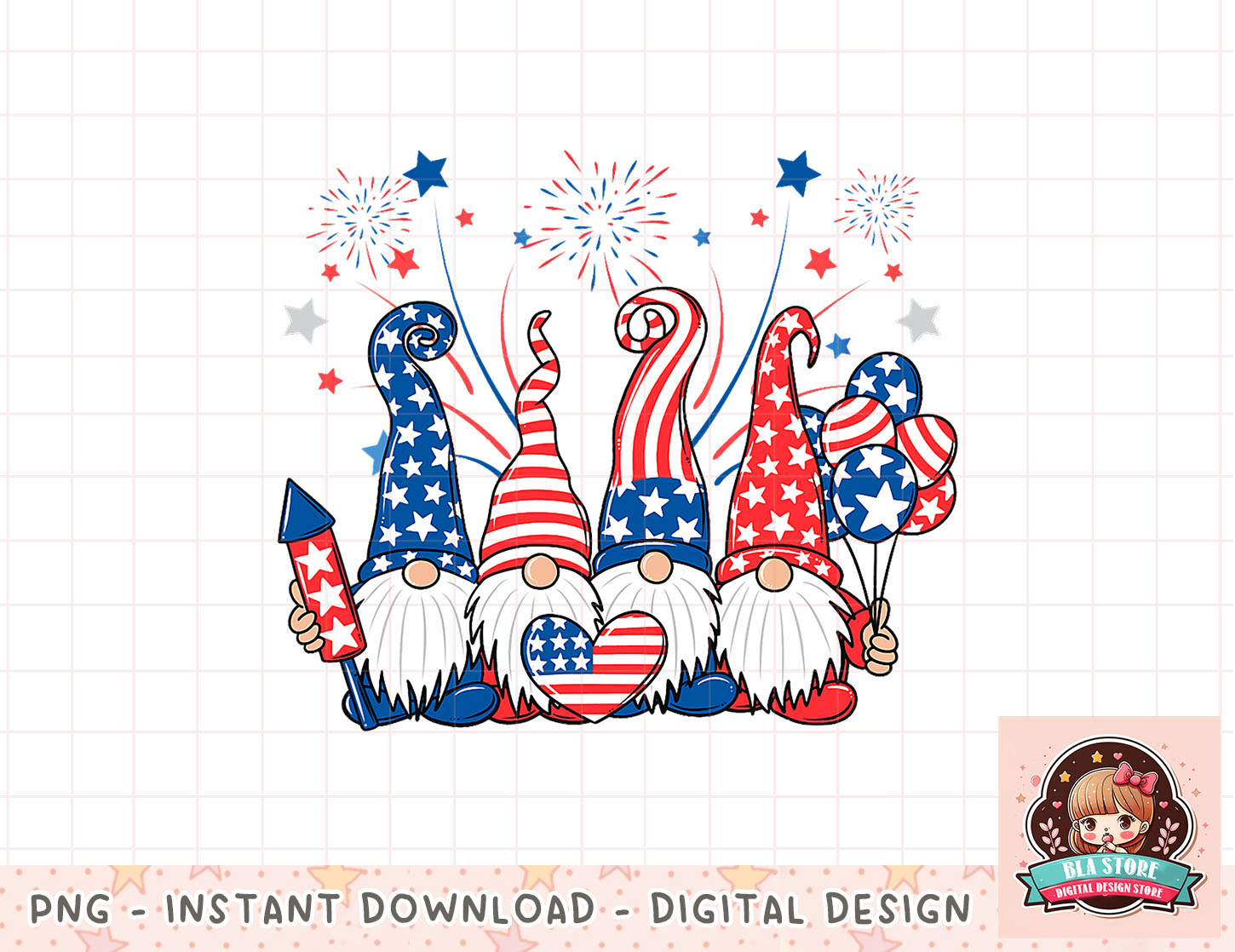 American Patriotic Gnomes USA Independence Day 4th Of July p | Inspire ...