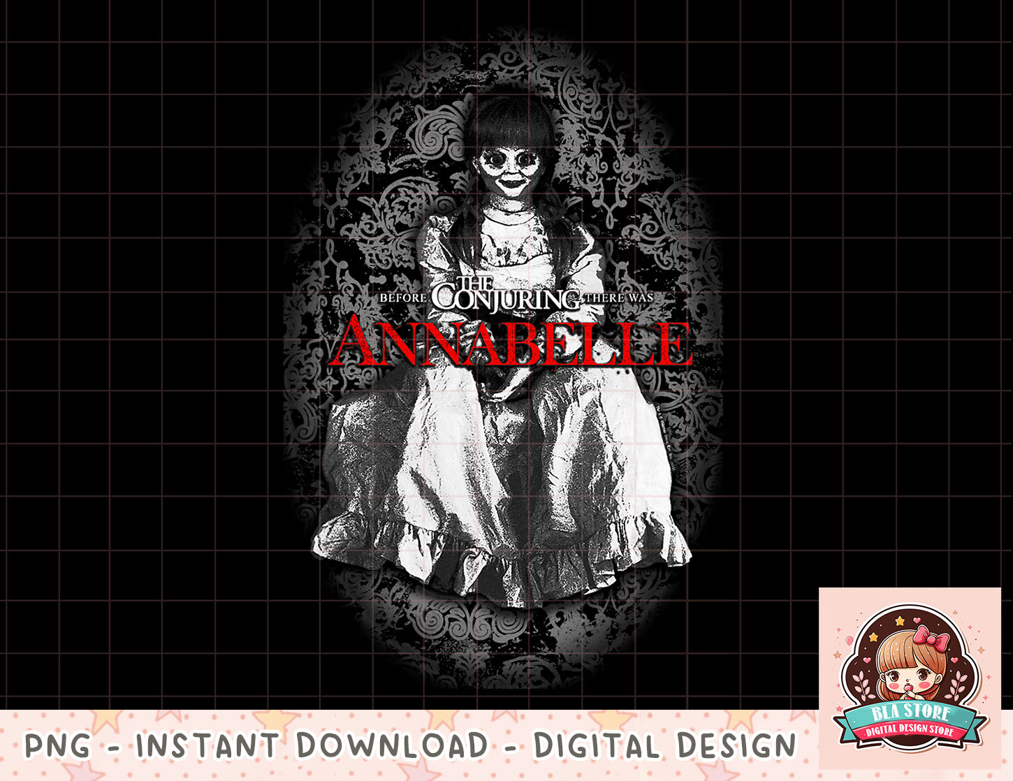 Annabelle Lace Potrait png, instant download, digital print - Inspire ...