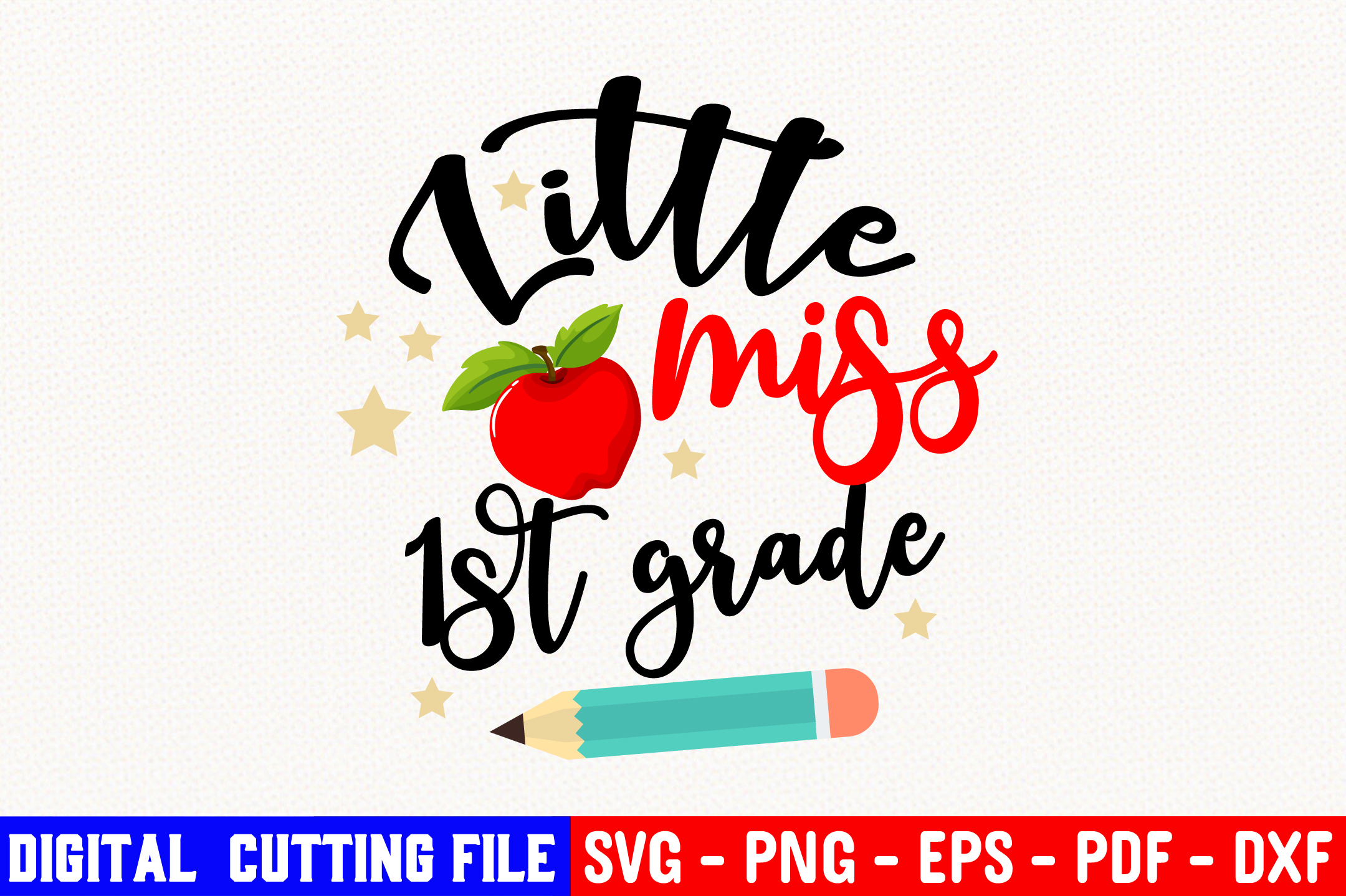 Little Miss 1st Grade Svg, Back To School Svg, Little Miss S | Inspire ...