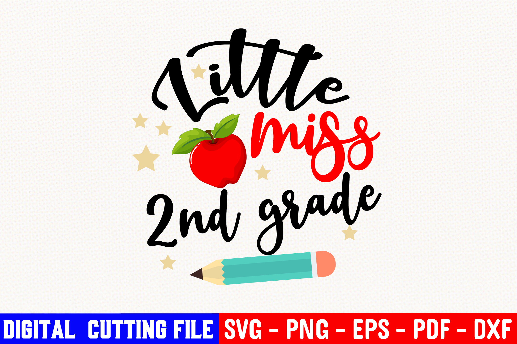 Little Miss 2nd Grade Svg, Back To School Svg, Little Miss S | Inspire ...