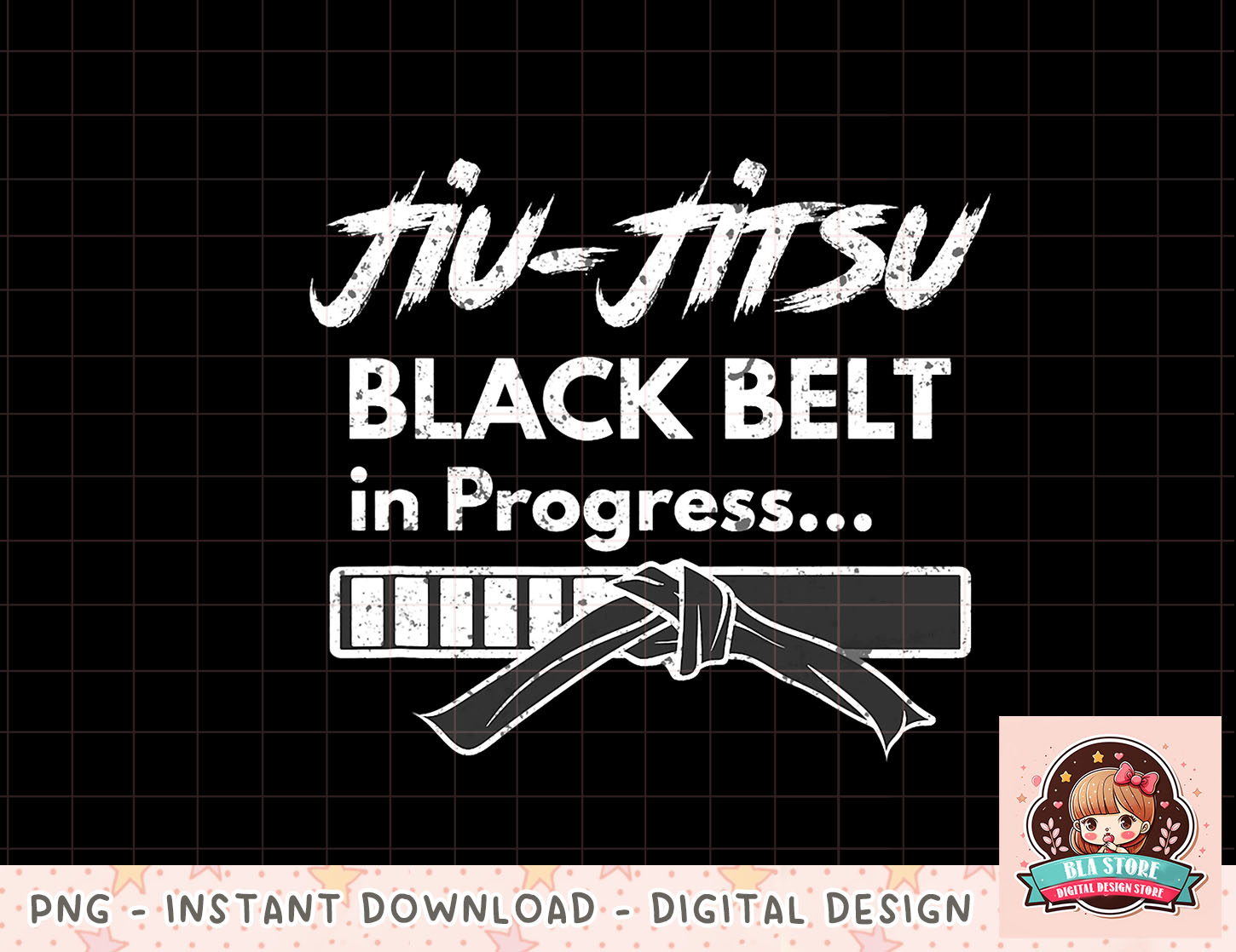 Black Belt in Progress png, instant download, digital print | Inspire ...