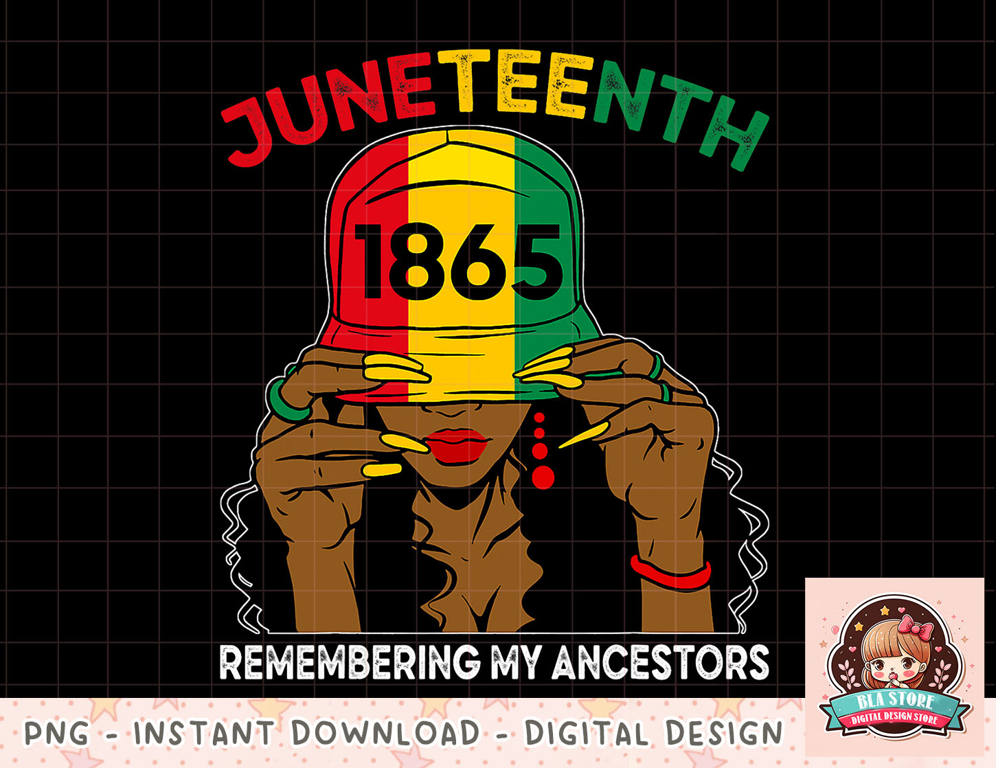 Black Woman Hat 1865 Remebering My Ancestors Juneteenth png, | Inspire ...