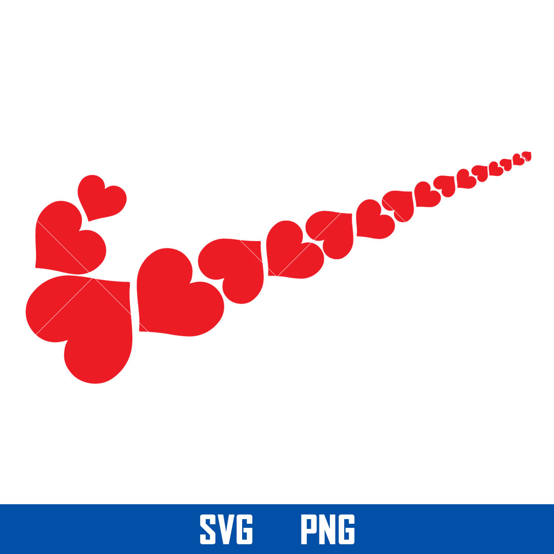 Swoosh Heart Svg, Nike Valentine Day Svg, Nike Logo Svg, Val - Inspire ...