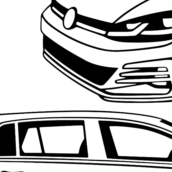 German Car 2019 Vector File Black white vector outline or li - Inspire ...