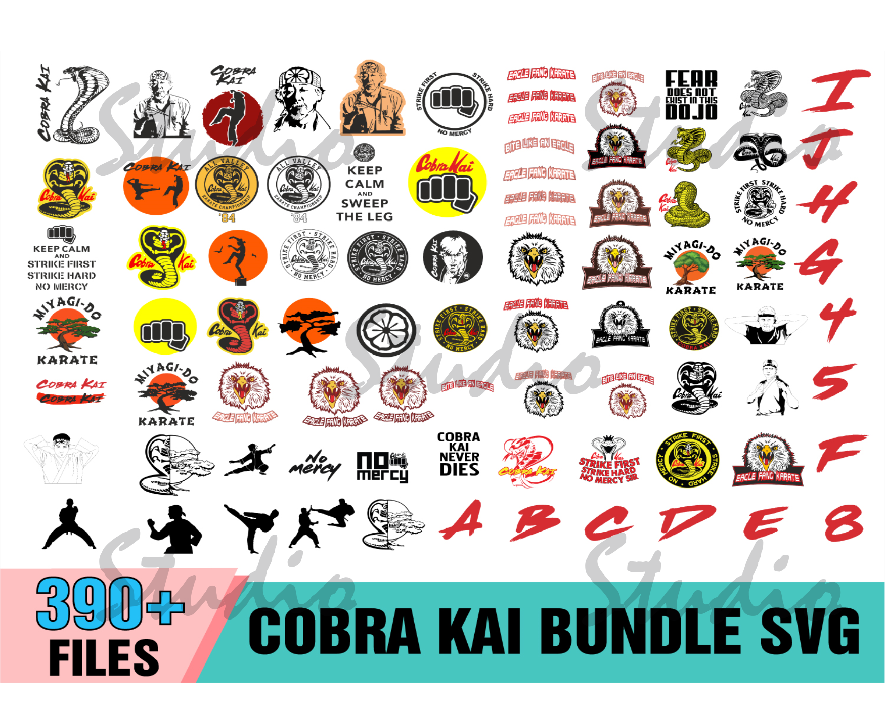 390 Cobra Kai Bundle SVG, Cobra Kai Svg, Cobra Kai Logo, Kai | Inspire ...