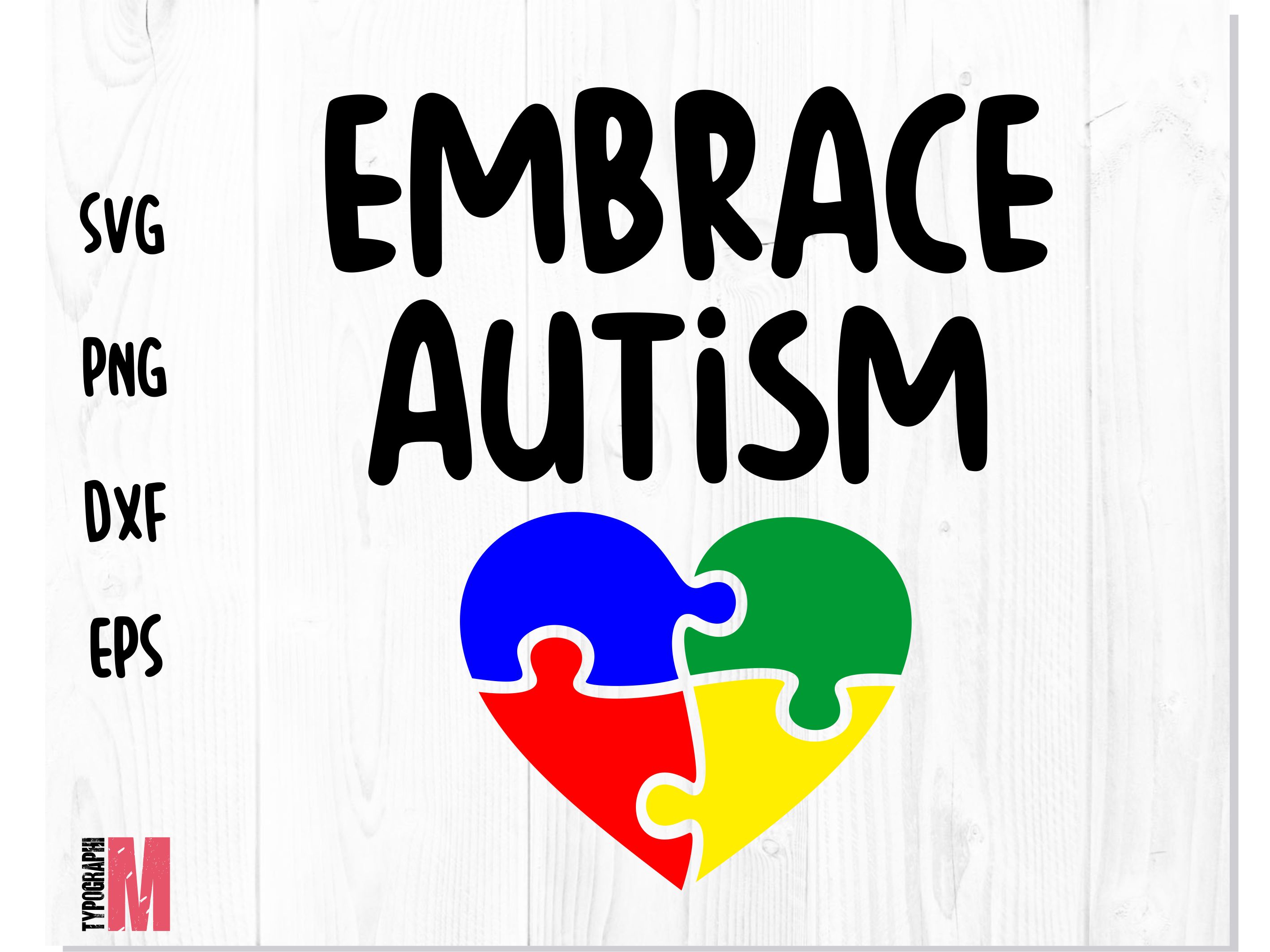 Embrace Autism SVG PNG, Autism SVG, Autism puzzle SVG, Autis | Inspire ...