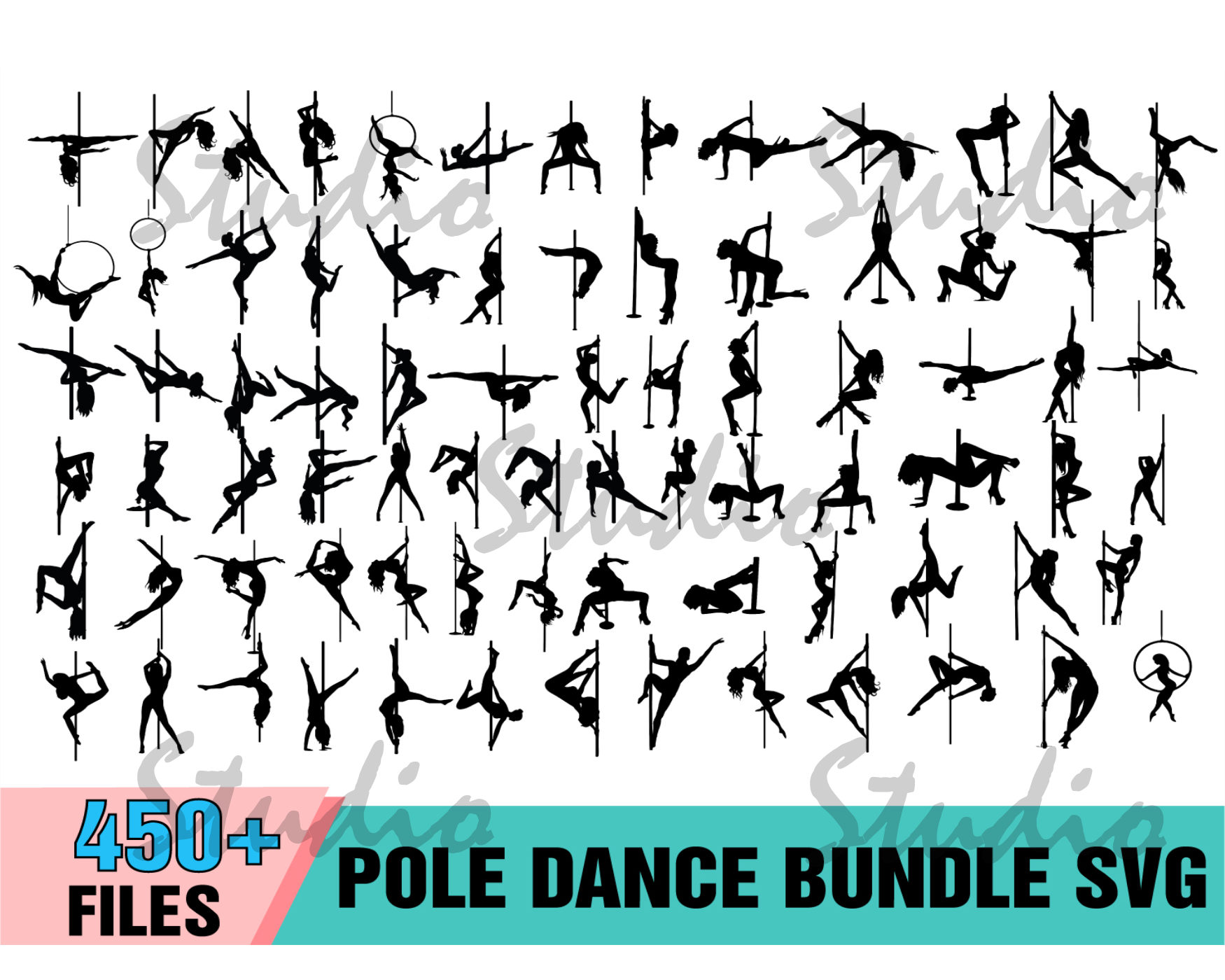 450 Pole Dancer Bundle SVG, Exotic Dancer SVG, Stripper SVG, - Inspire ...
