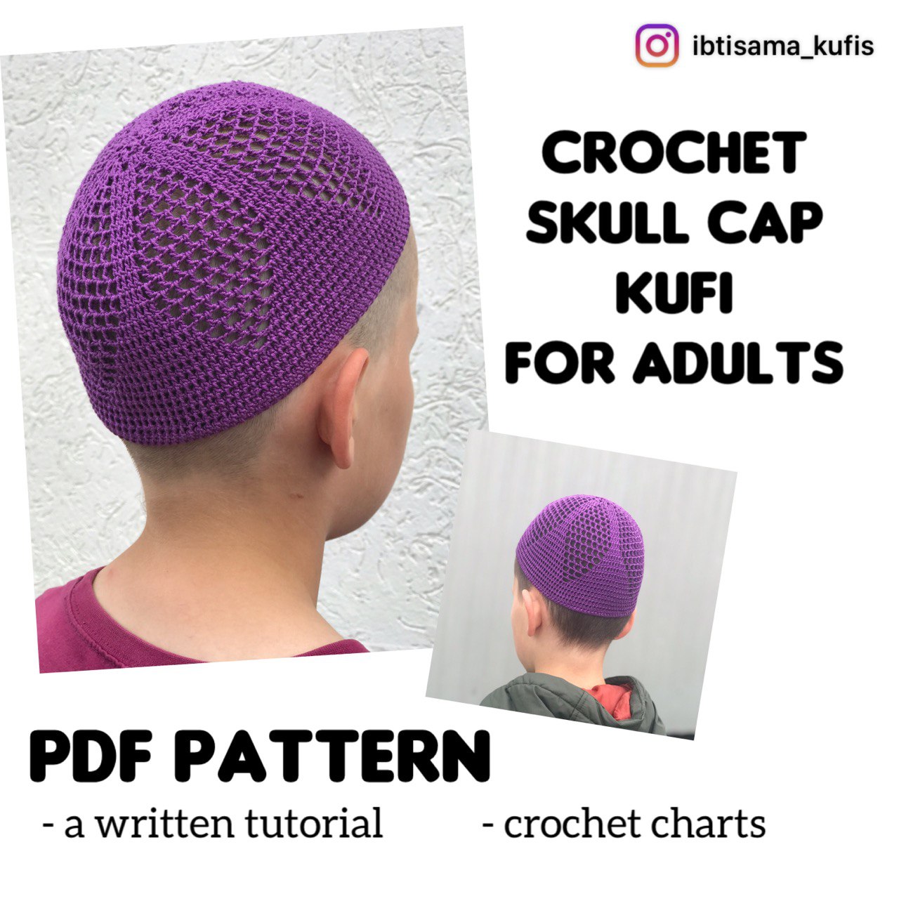 Crochet kufi hat pattern | Inspire Uplift