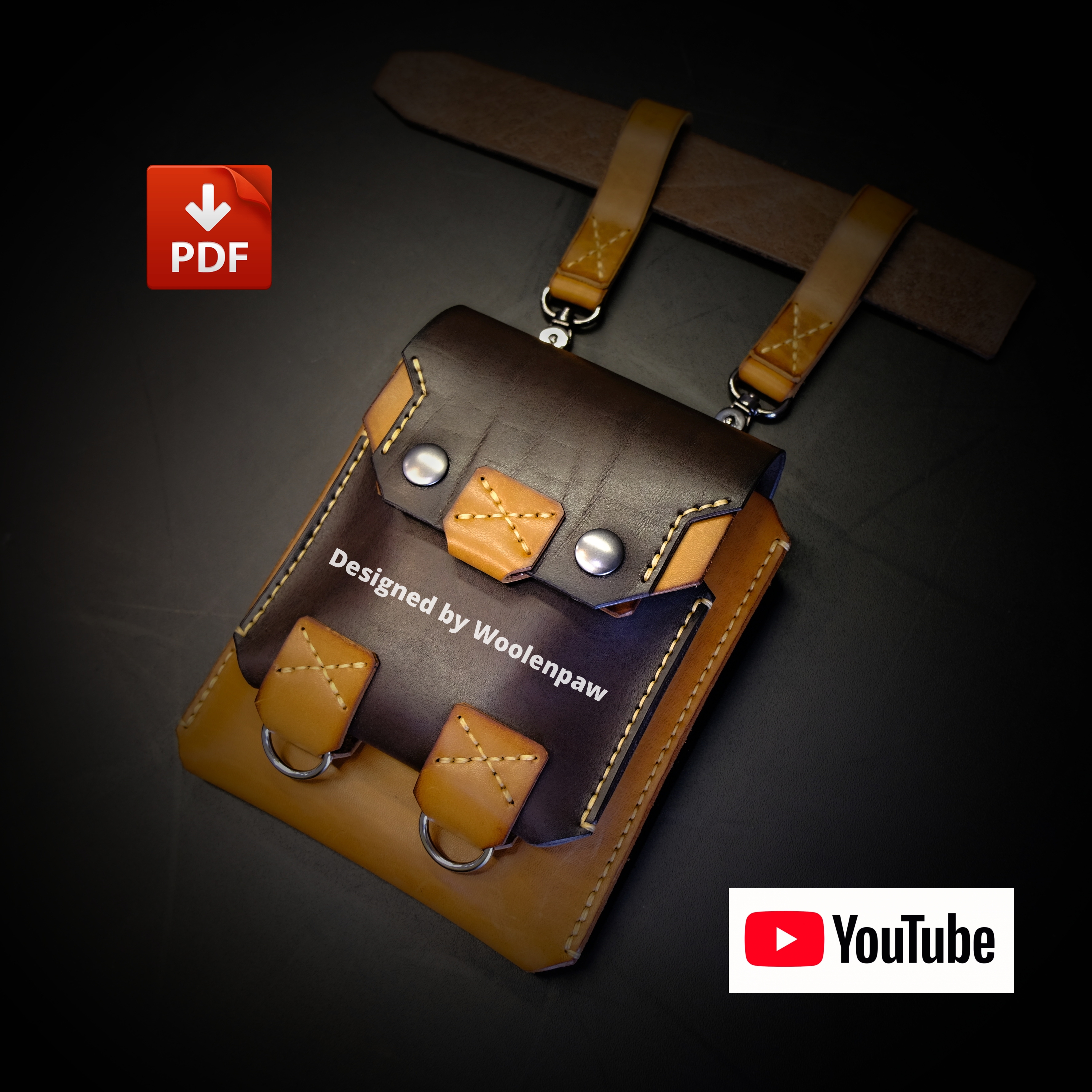 leather pattern bag /leather belt bag / shoulder bag pattern | Inspire ...