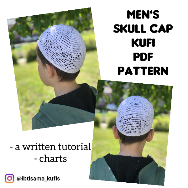 Handcrafted short cotton cap PDF pattern - Inspire Uplift