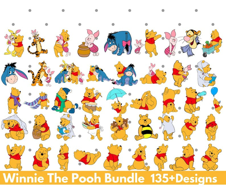 Winnie The Pooh Layered svg, Pooh svg bundle, Winnie the poo | Inspire ...