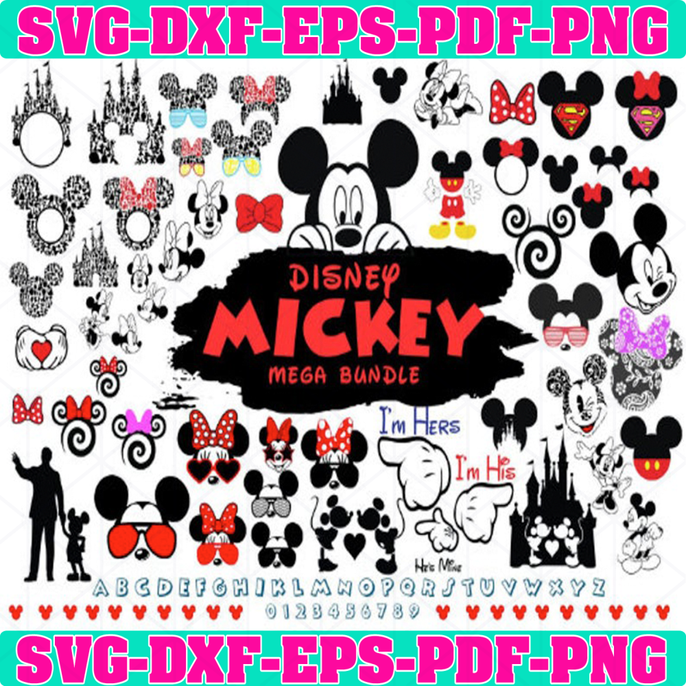 Disney SVG Mega Bundle, svg, png, dxf, eps Instant Dig - Inspire Uplift