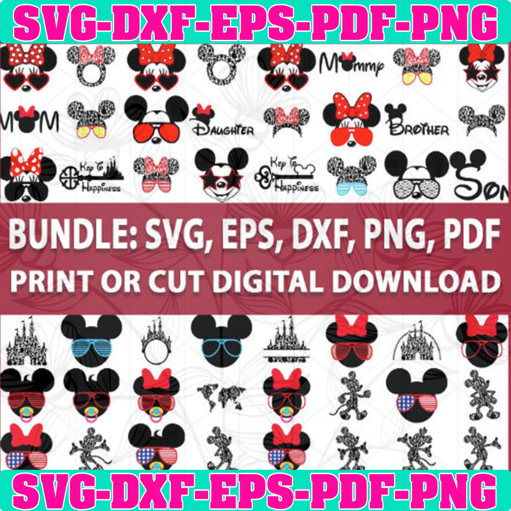 Disney SVG Mega Bundle, svg, png, dxf, eps Instant Dig - Inspire Uplift