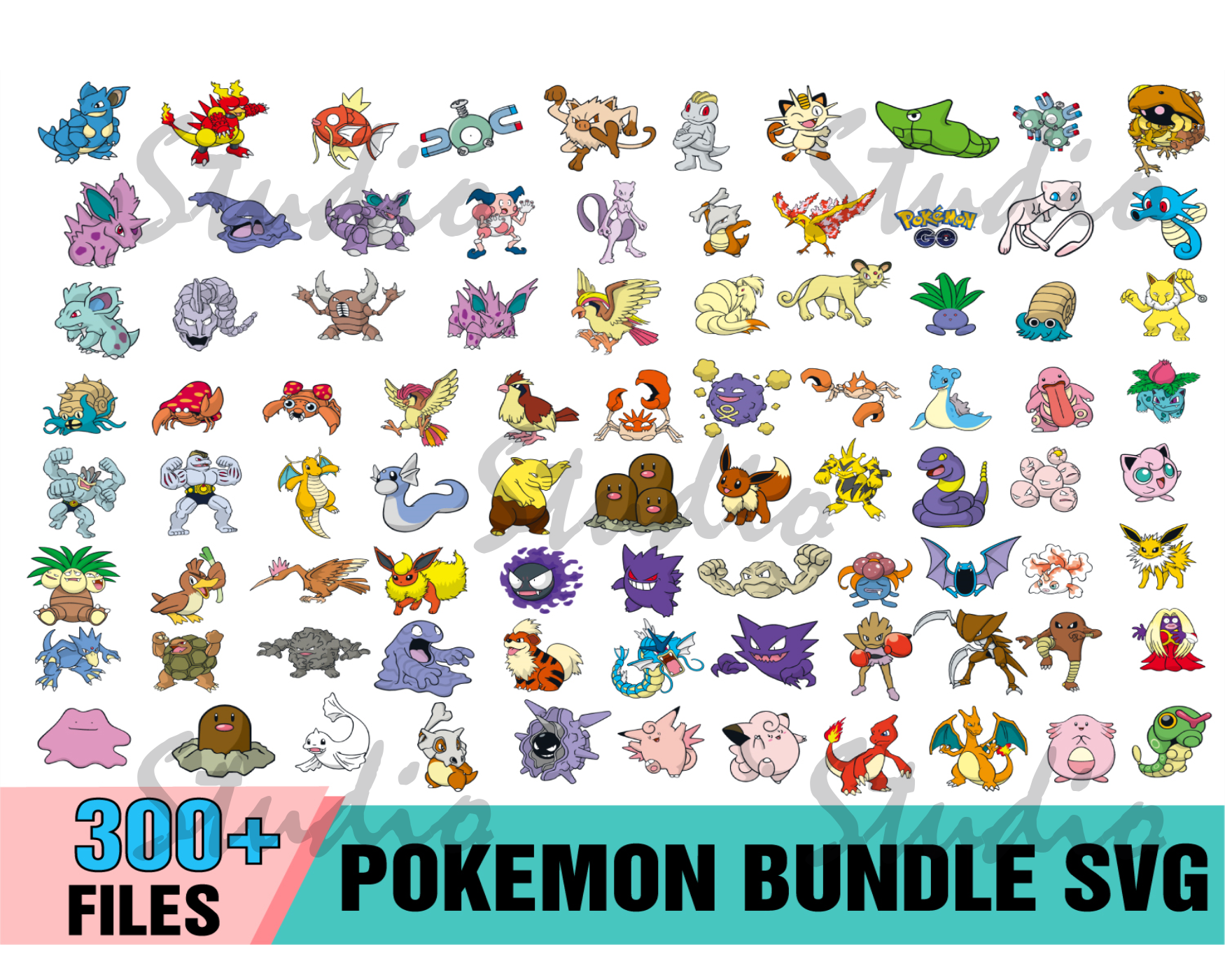 300 Pokemon Bundle SVG, Pokemon Layered, Pokemon Png, Pikach | Inspire ...