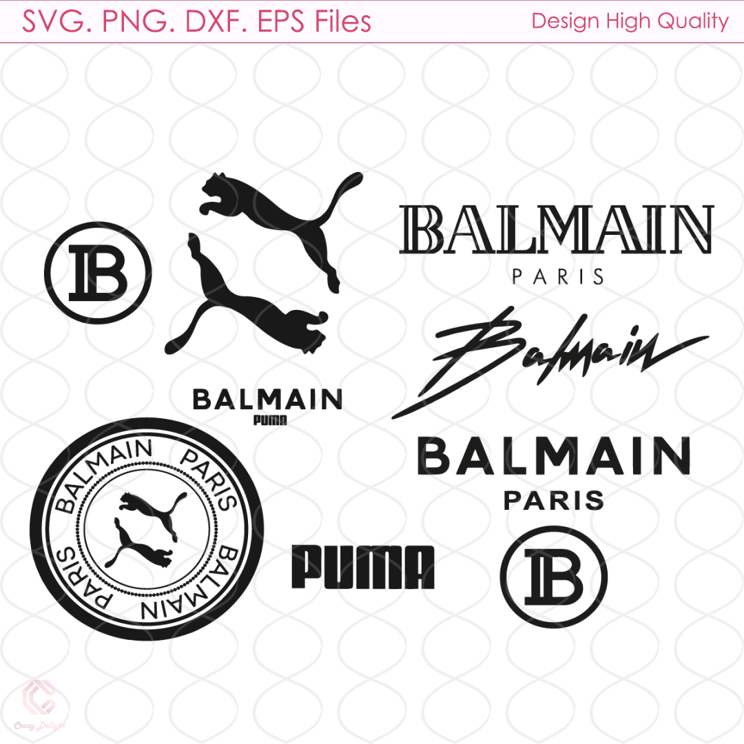 Balmain Puma Logo Svg, Balmain Logo Svg, Punma Logo Svg | Inspire Uplift