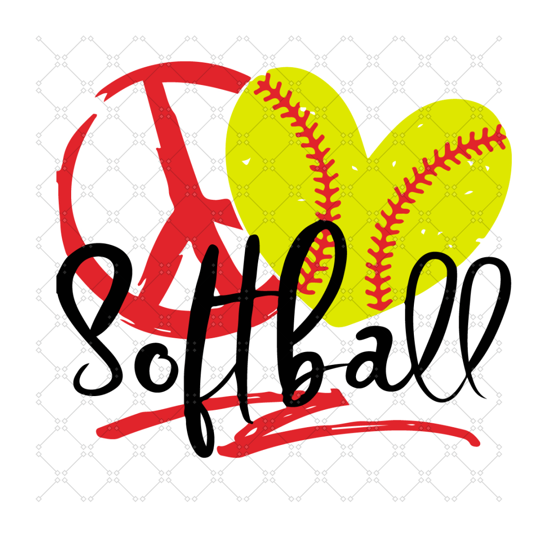 Peace Love Softball Svg, Sport Svg, Softball Svg, | Inspire Uplift