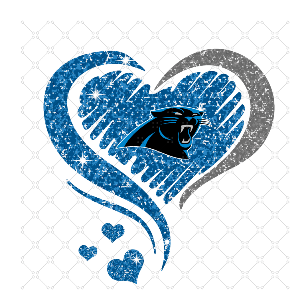 Caronila Panthers Heart Svg, Sport Svg, Heart Caro | Inspire Uplift