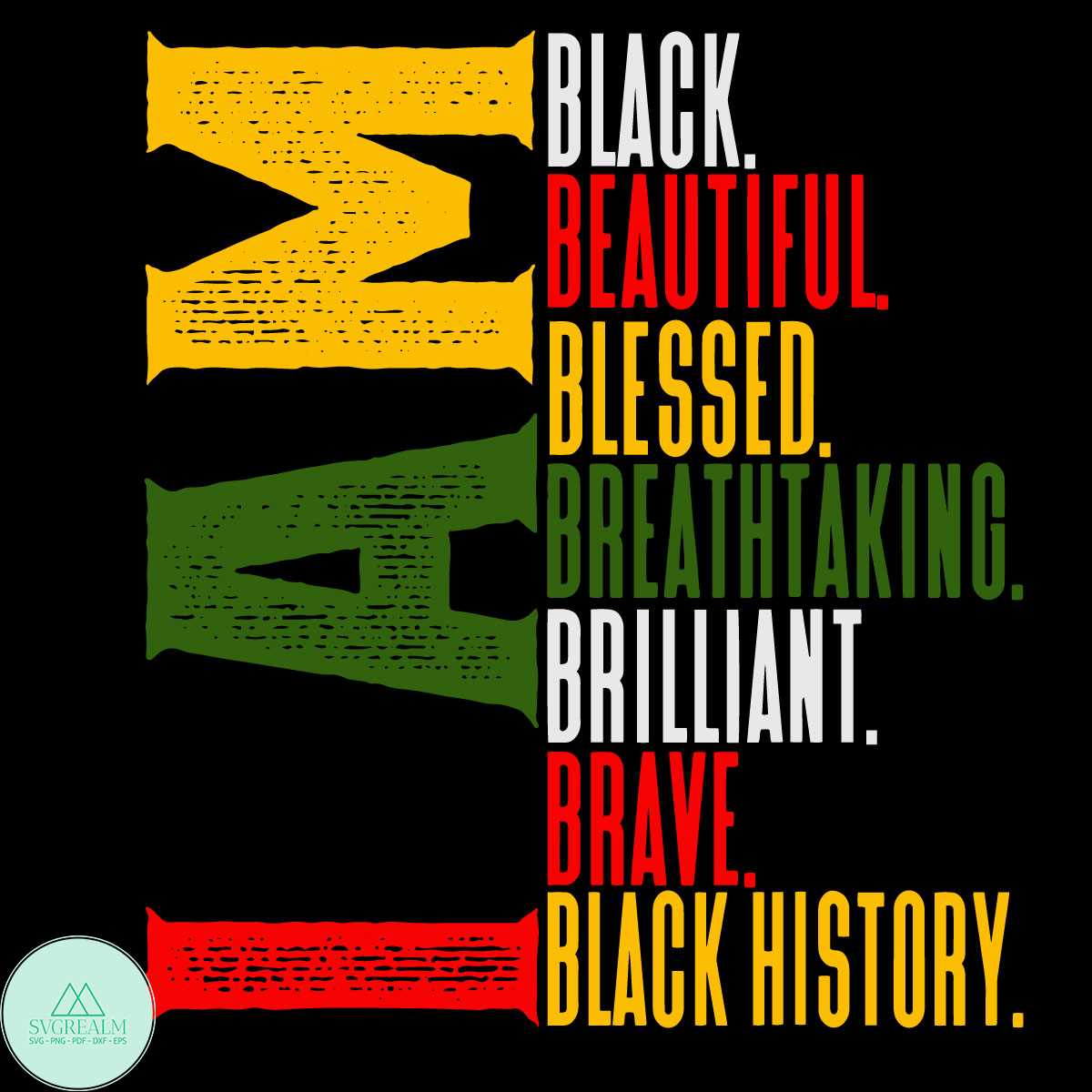 I AM Black History Affirmation Svg, Black History Month Svg, | Inspire ...