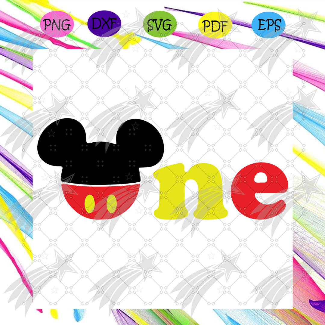 Disney First Birthday Svg, Birthday Svg, Disney 1st Birthday - Inspire ...