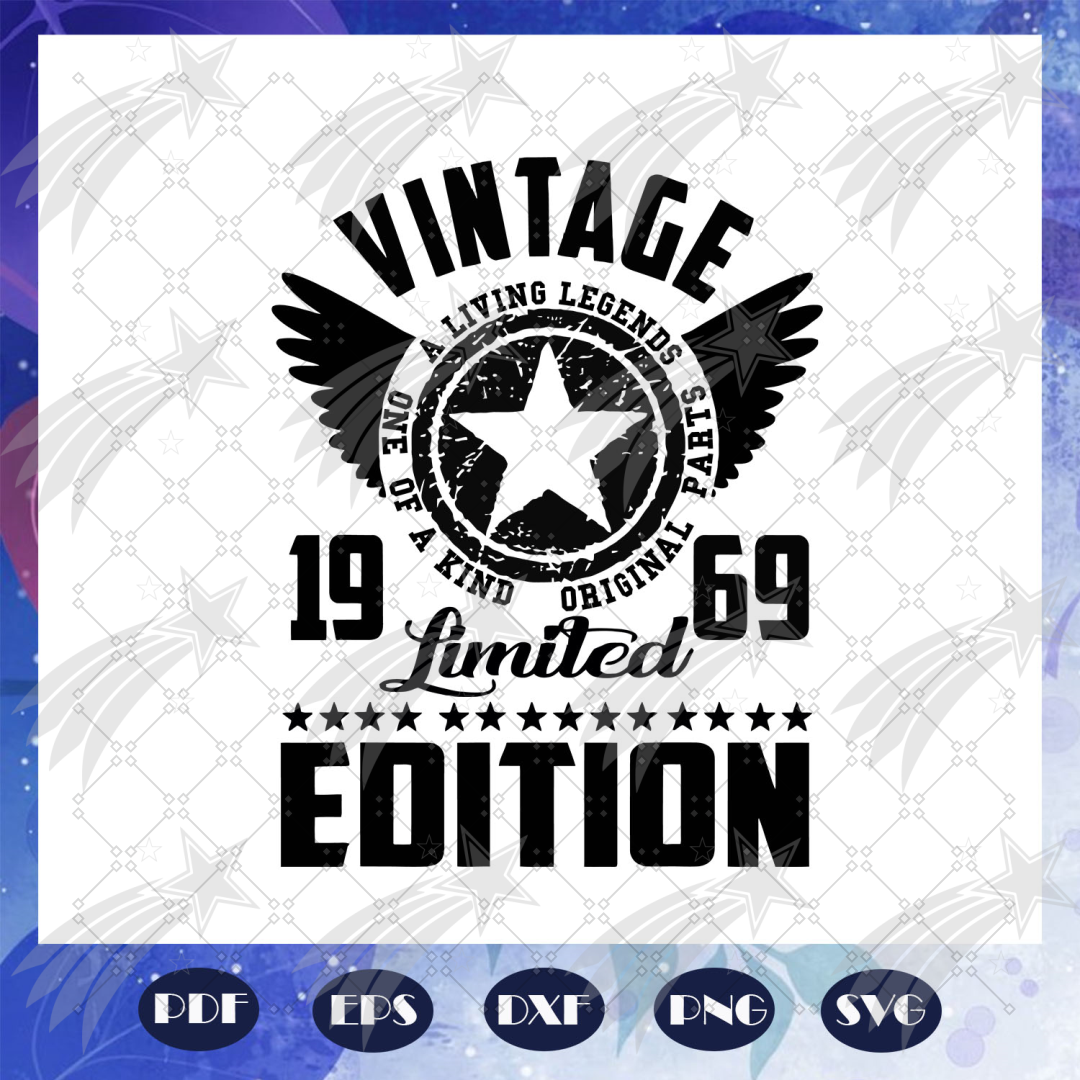 Vintage 1969 Svg, Born In 1969 Svg, 1969 Vintage Birthday Sv - Inspire ...