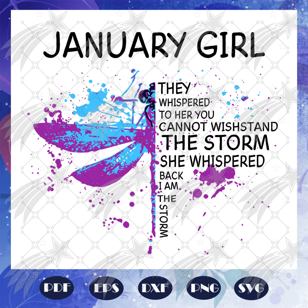 January Girl Svg, Queen Born In January Svg, Born In January - Inspire ...
