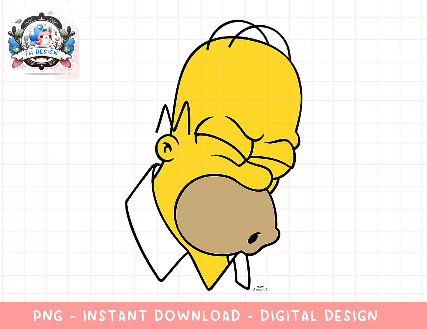 The Simpsons Homer Simpson Doh Big Face png, sublimation.jpg | Inspire ...