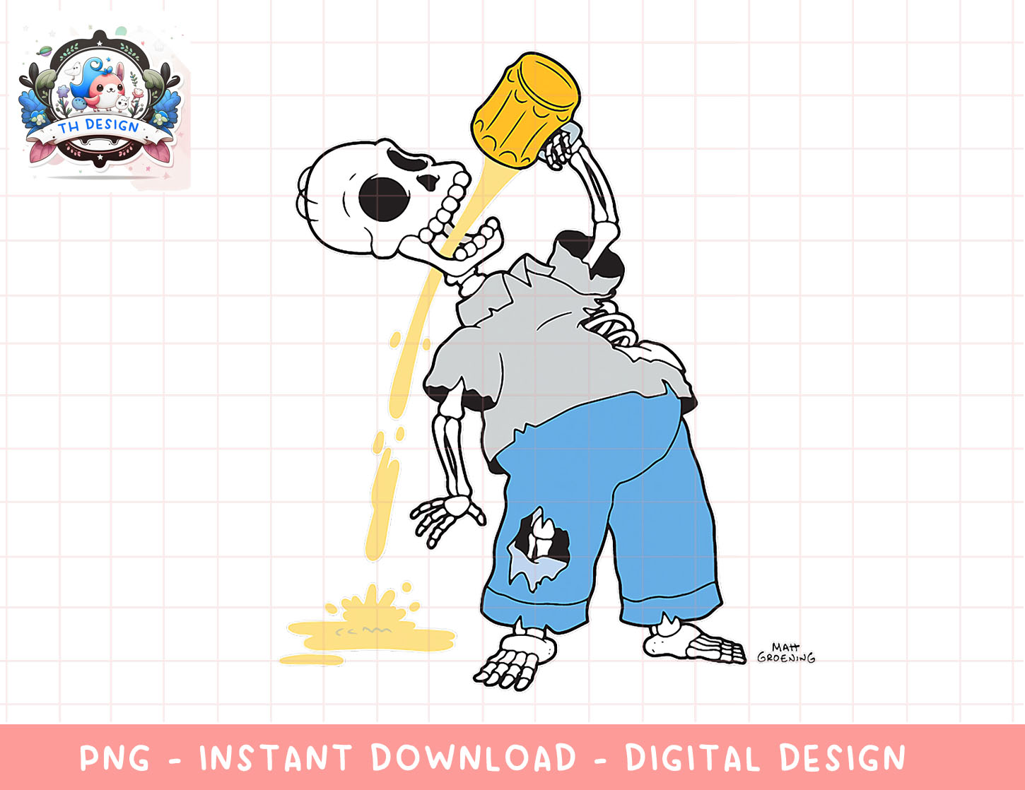 The Simpsons Homer Skeleton Beer Treehouse of Horror png, su | Inspire ...