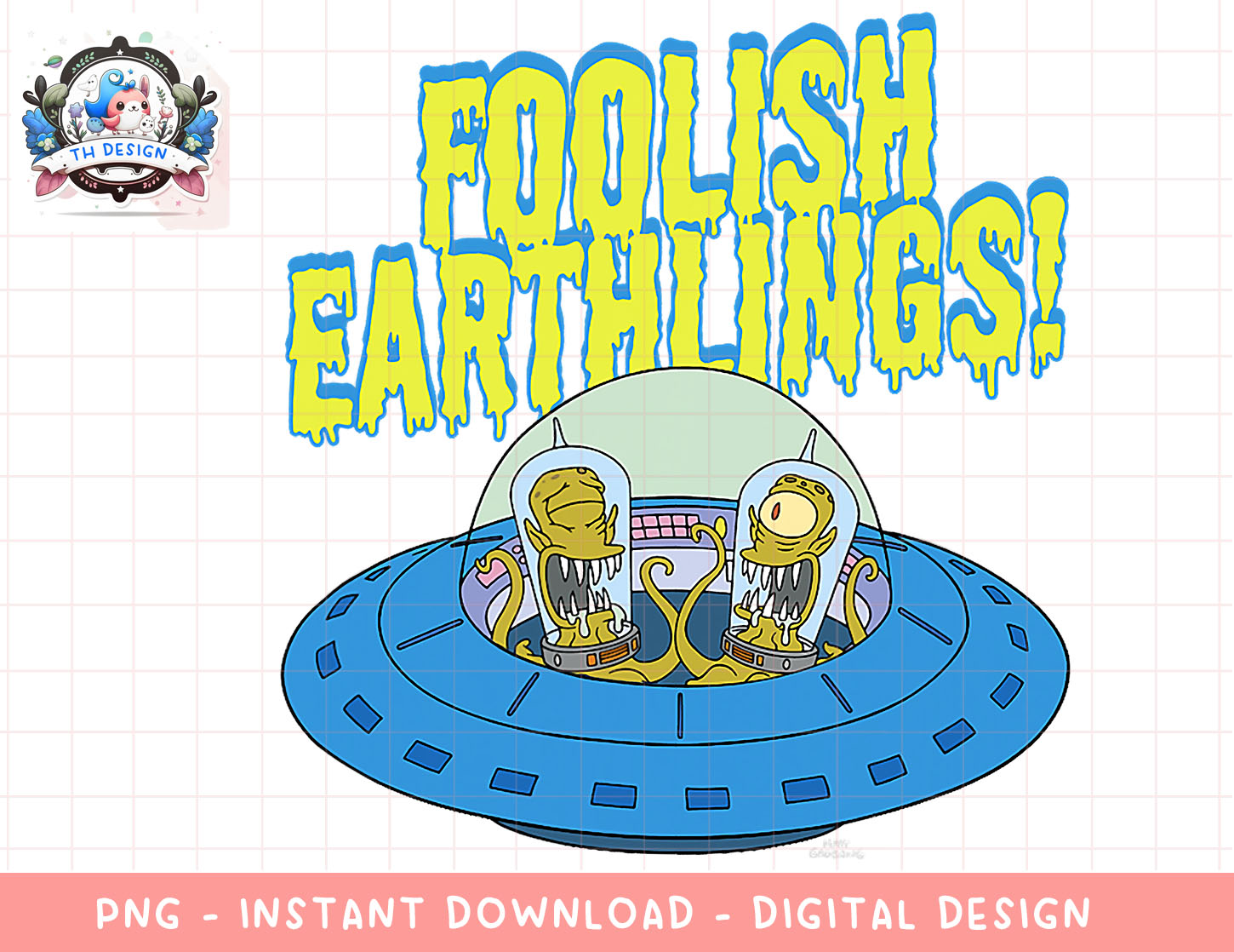 The Simpsons Kang & Kodos Foolish Earthlings png, sublimatio | Inspire ...