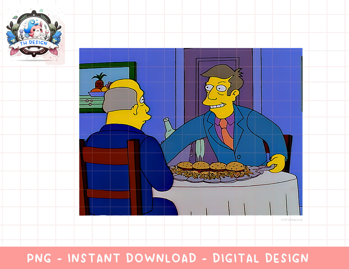 The Simpsons Principal Skinner Steamed Hands V1 png, sublima | Inspire ...