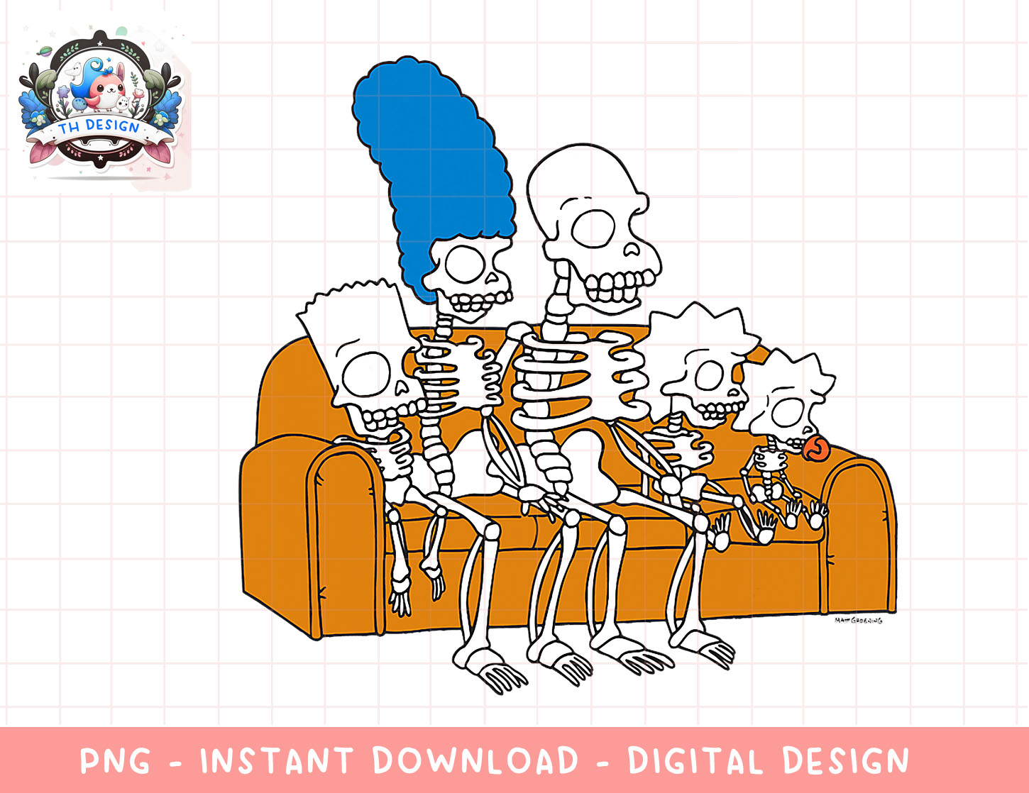 The Simpsons Skeletons Treehouse of Horror Couch Gag png, su | Inspire ...