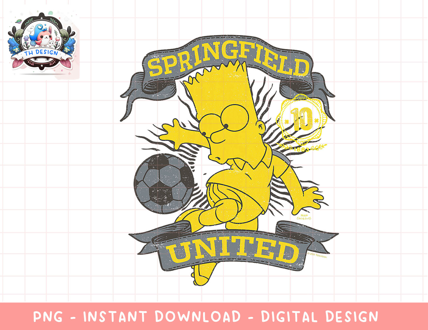 The Simpsons Soccer Bart Simpson Springfield United png, sub | Inspire ...