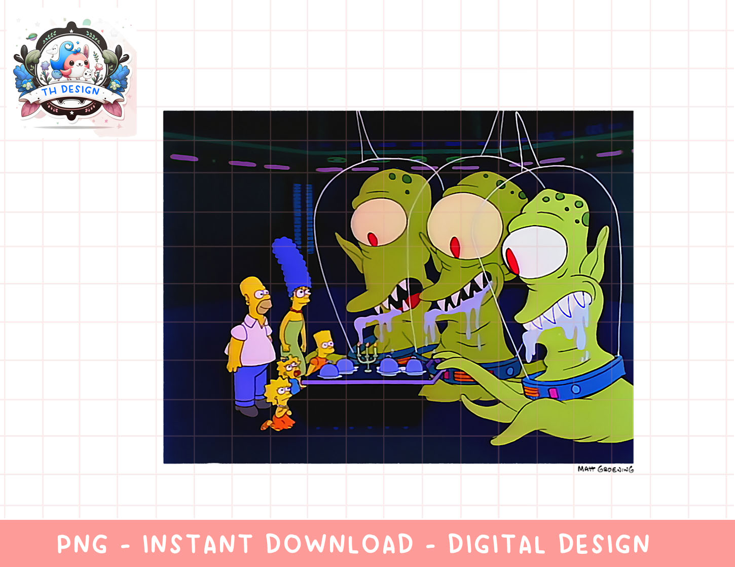 The Simpsons Treehouse Of Horror Alien Halloween png, sublim | Inspire ...
