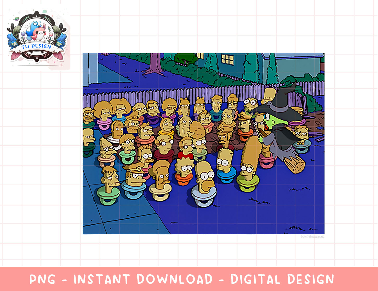 The Simpsons Treehouse Of Horror Baby Binkies Family V-2 png | Inspire ...