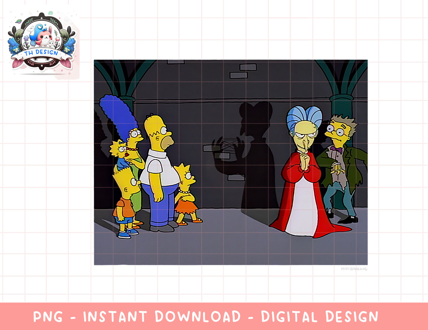The Simpsons Treehouse Of Horror Dracula Shadow Mr. Burns V2 | Inspire ...
