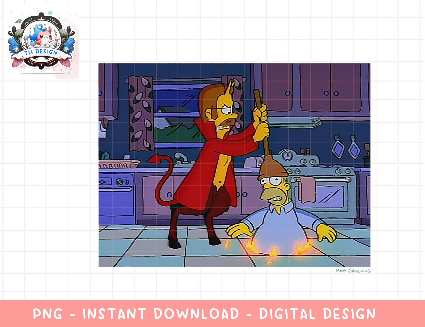 The Simpsons Treehouse Of Horror Flanders In Homer Hell V-2 | Inspire Uplift
