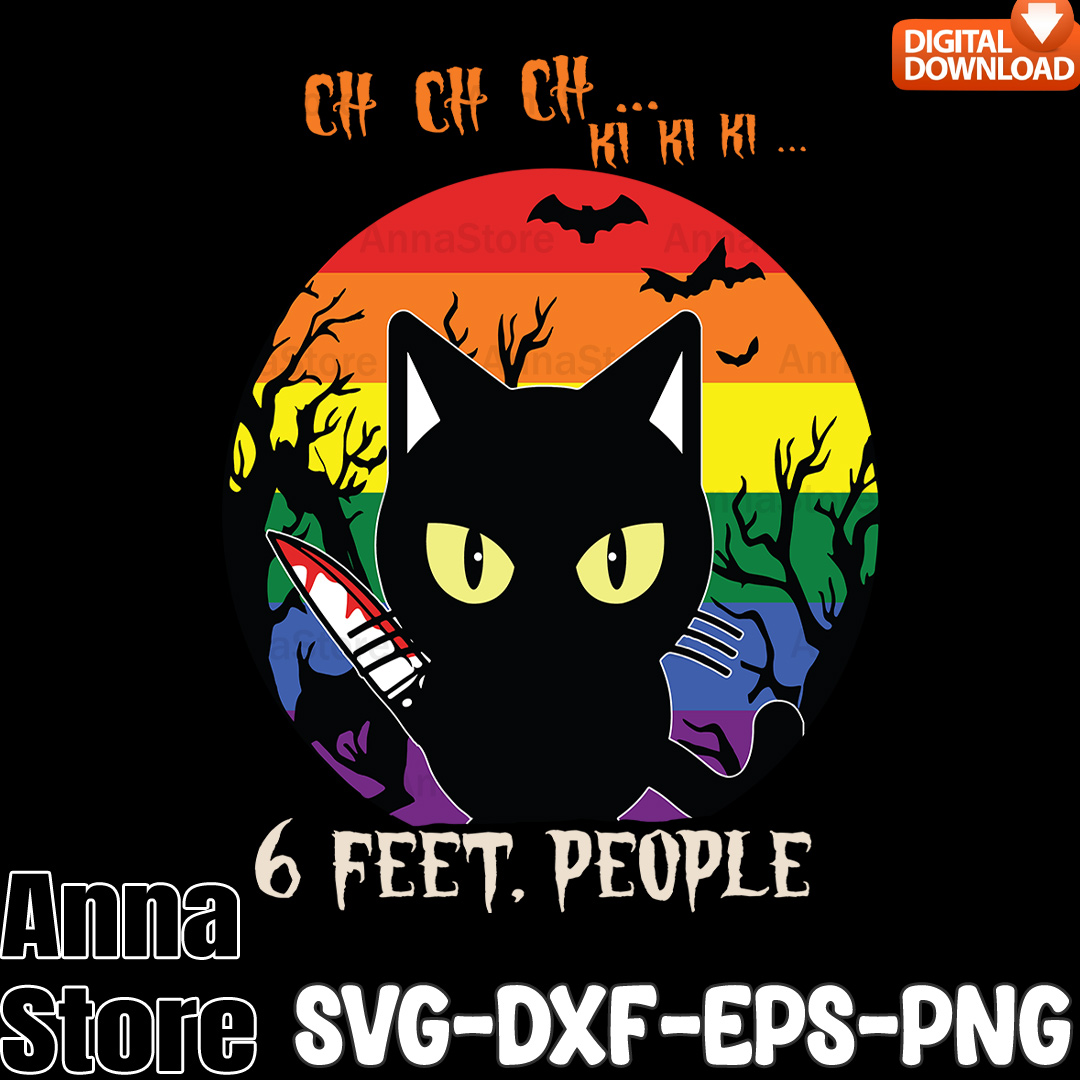 6 Feet People Halloween Cat LGBT Pride Svg,LGBT SVG Bundle,L | Inspire ...